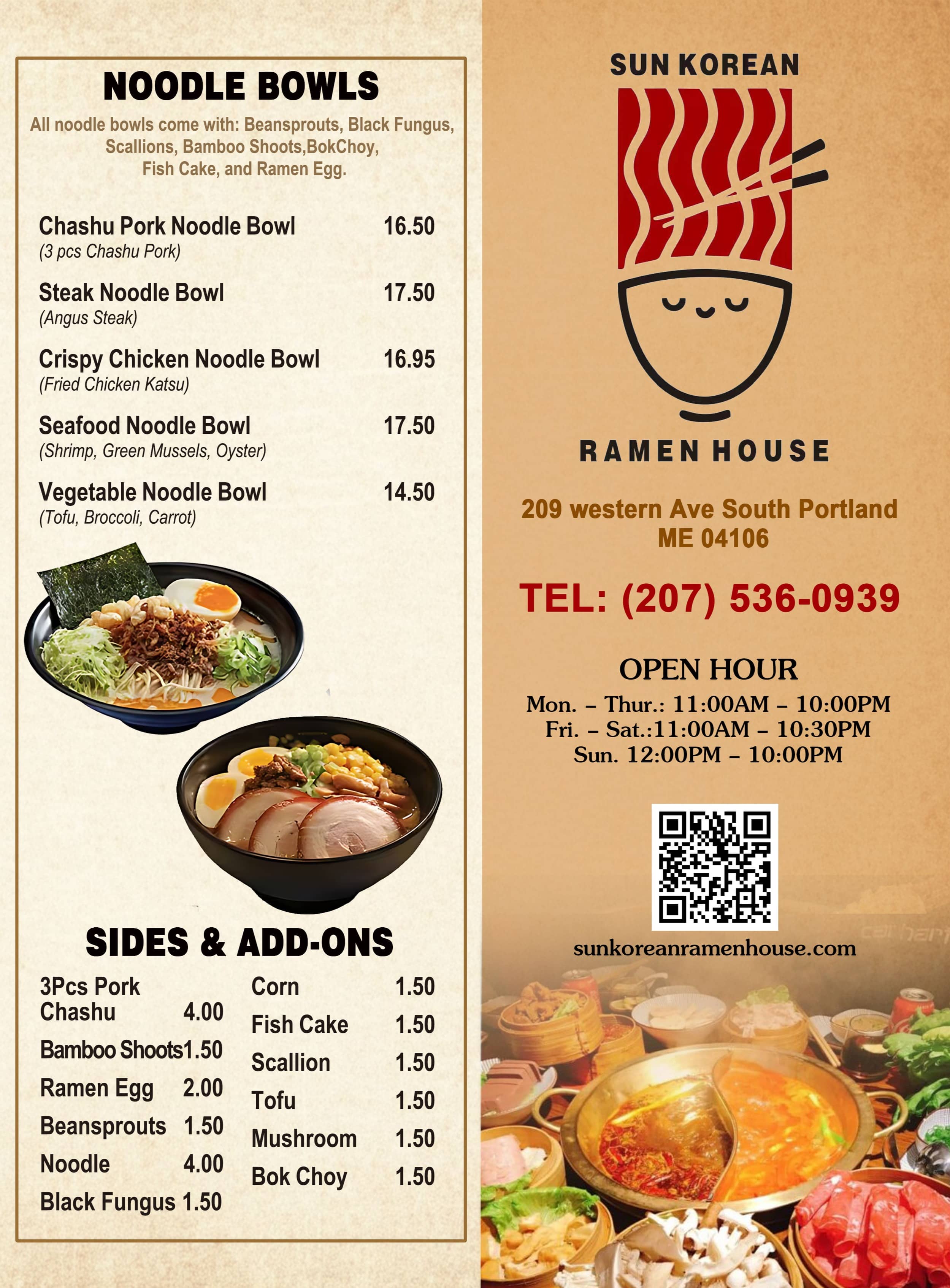 Sun Korean Ramen House @ South Portland